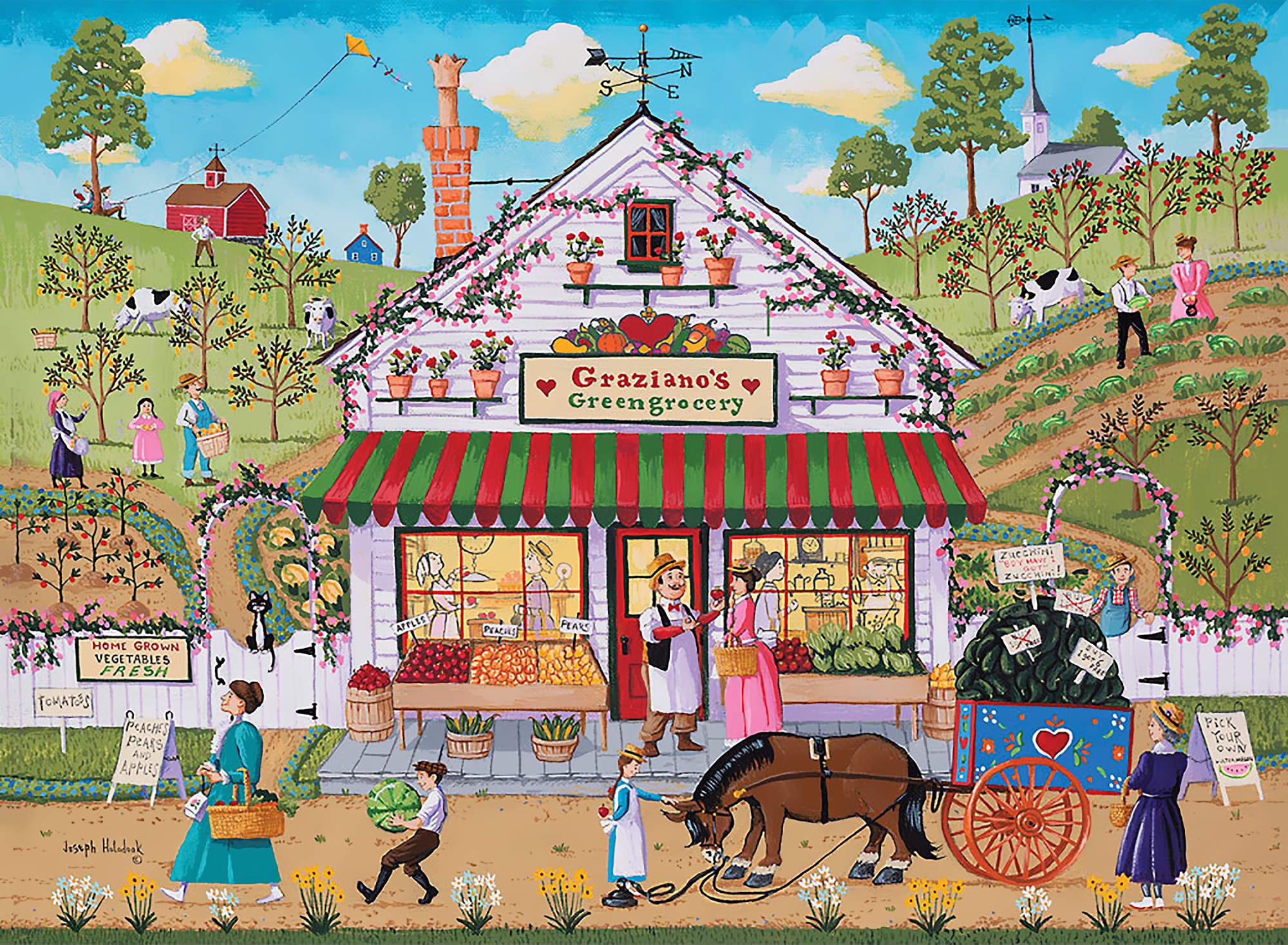 Solve Graziano's Greengrocery jigsaw puzzle online with 352 pieces