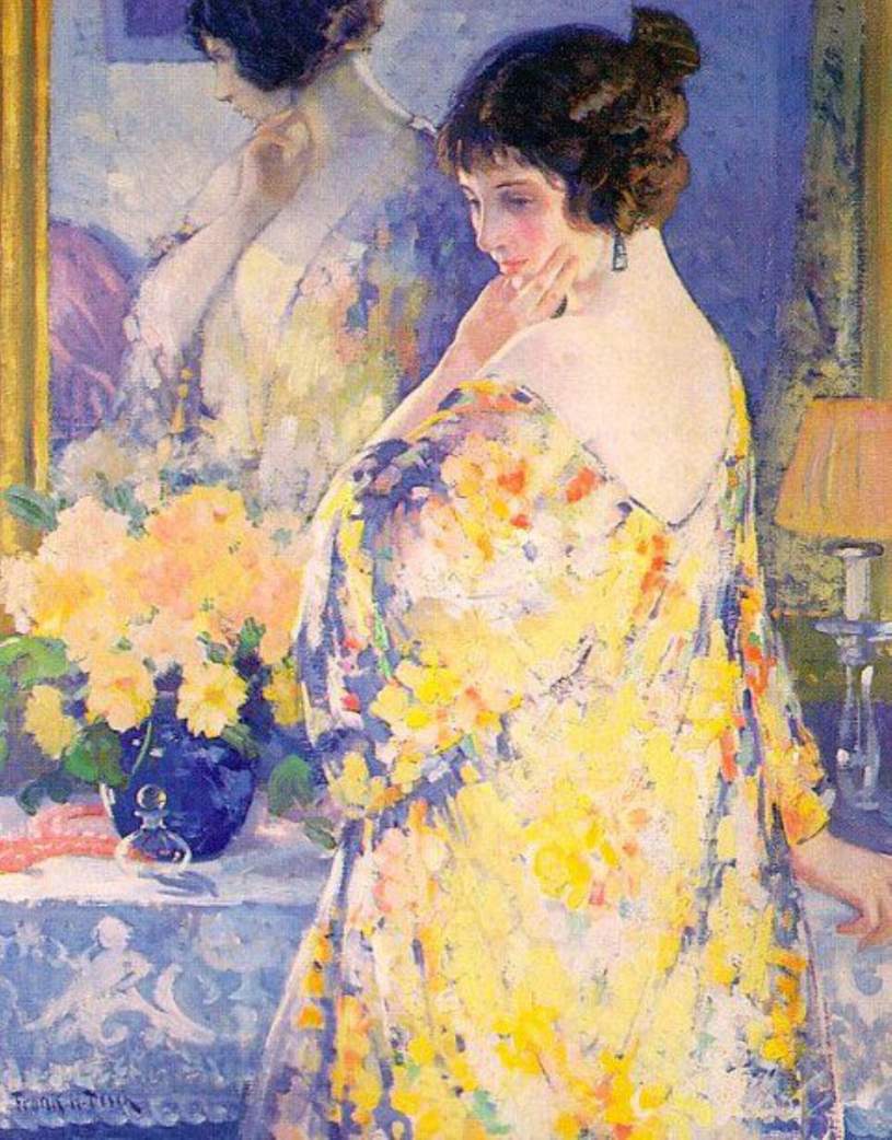 Jigsaw Puzzle | La Robe de Boudoir ~ Frank H Desch (American, 1873-1934 ...