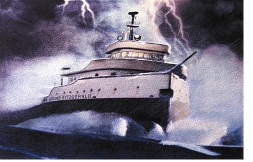 Solve EDMUND FITZGERALD jigsaw puzzle online with 40 pieces