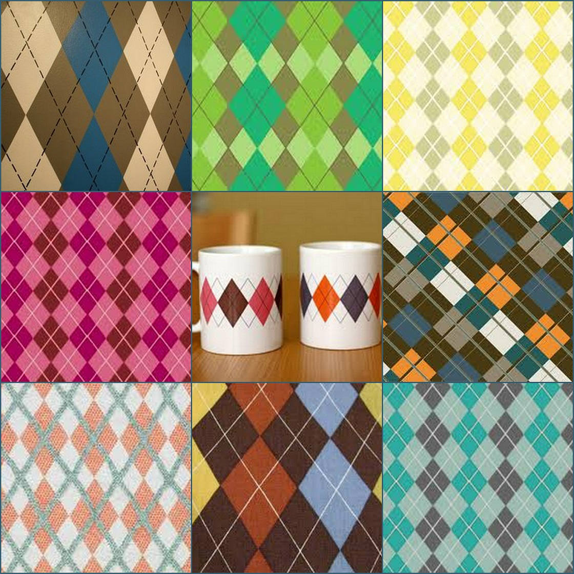 Solve Argyle Patterns - large jigsaw puzzle online with 225 pieces