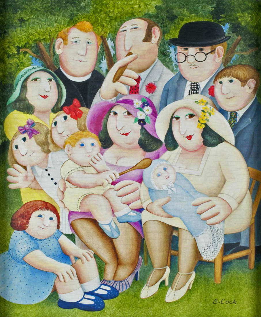 Solve Beryl Cook z jigsaw puzzle online with 99 pieces