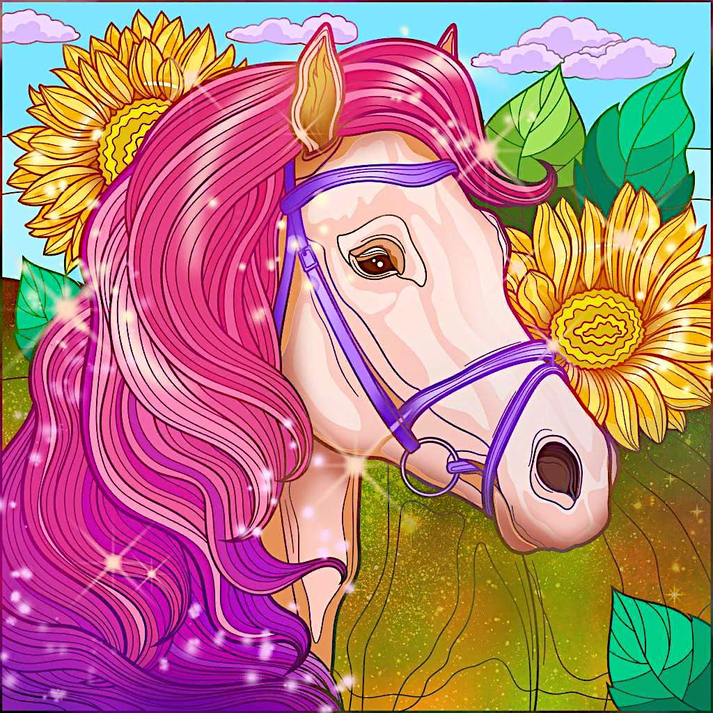Solve Pink Pony jigsaw puzzle online with 64 pieces