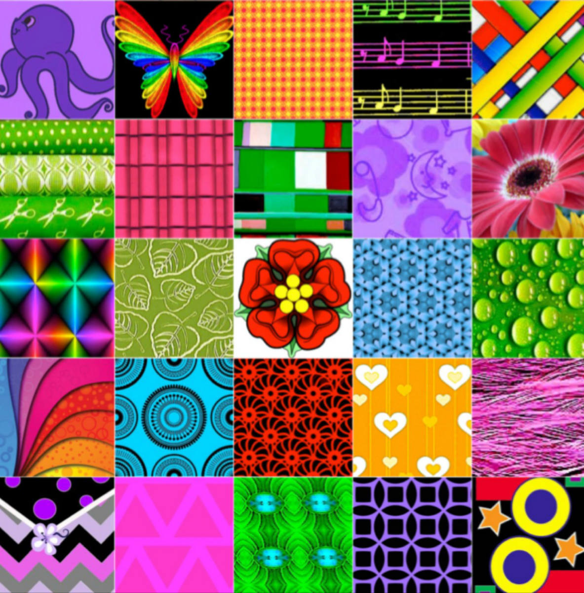 Solve 100 Color Tiles, Section 4 (L) jigsaw puzzle online with 256 pieces