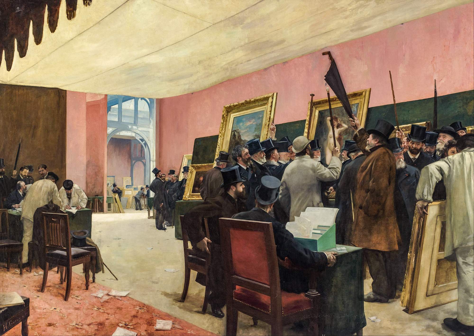 Solve A Session of the Painting Jury jigsaw puzzle online with 204 pieces