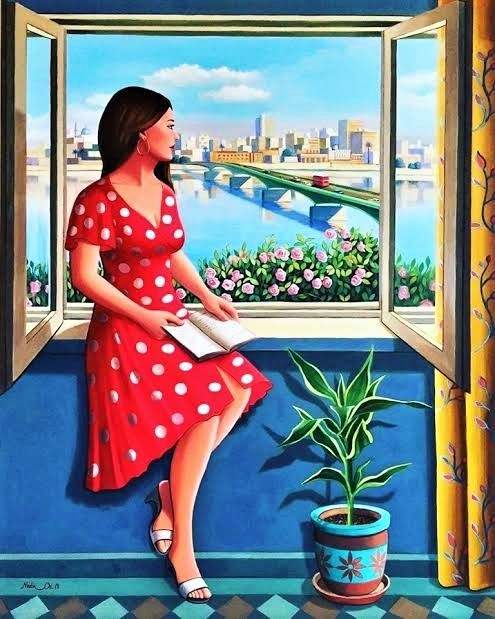 Solve Nadia Osi Art jigsaw puzzle online with 63 pieces