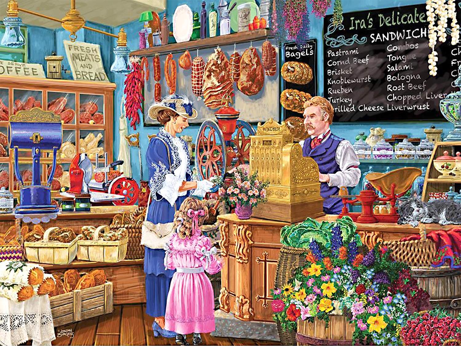 Solve SHOPKEEPERS – IRA’S DELI jigsaw puzzle online with 300 pieces