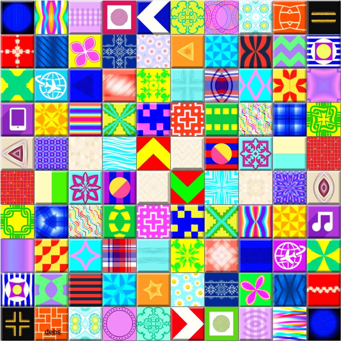 Solve Tuesday mix jigsaw puzzle online with 64 pieces