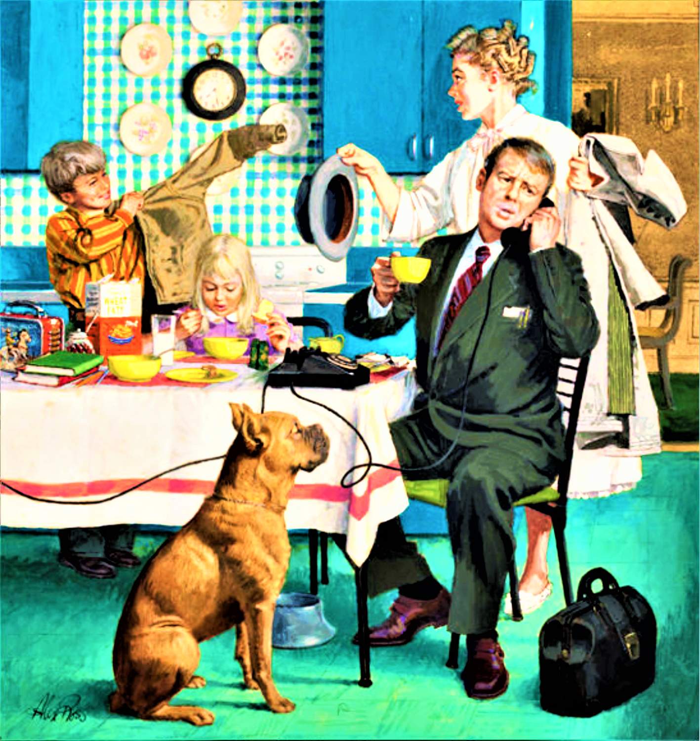 Solve A Hectic Morning jigsaw puzzle online with 132 pieces