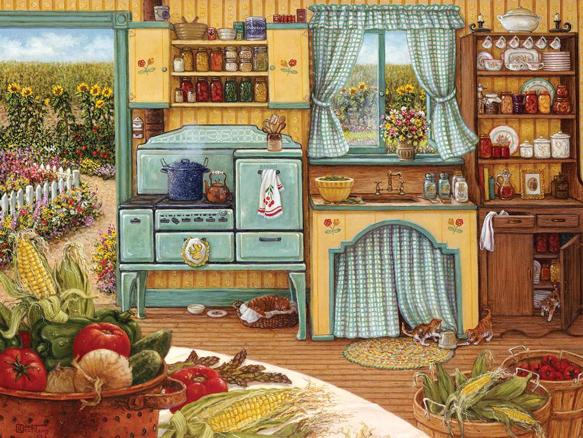 Solve Country Kitchen jigsaw puzzle online with 300 pieces