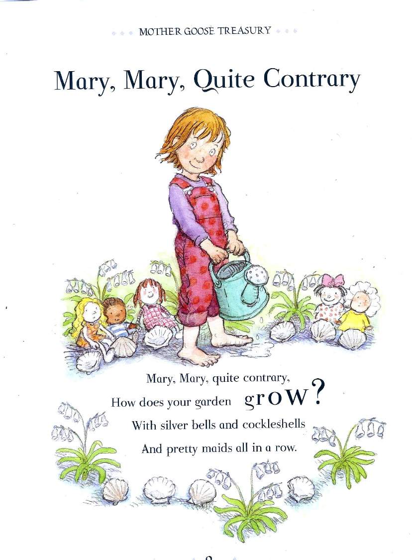 Solve Mary Mary Quite Contrary jigsaw puzzle online with 24 pieces