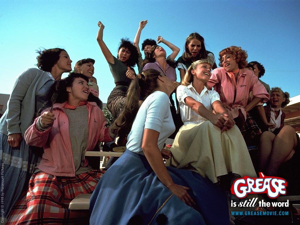 Solve Grease Girls jigsaw puzzle online with 221 pieces