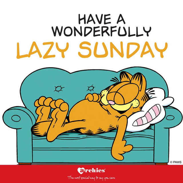 Solve Garfield sunday jigsaw puzzle online with 49 pieces