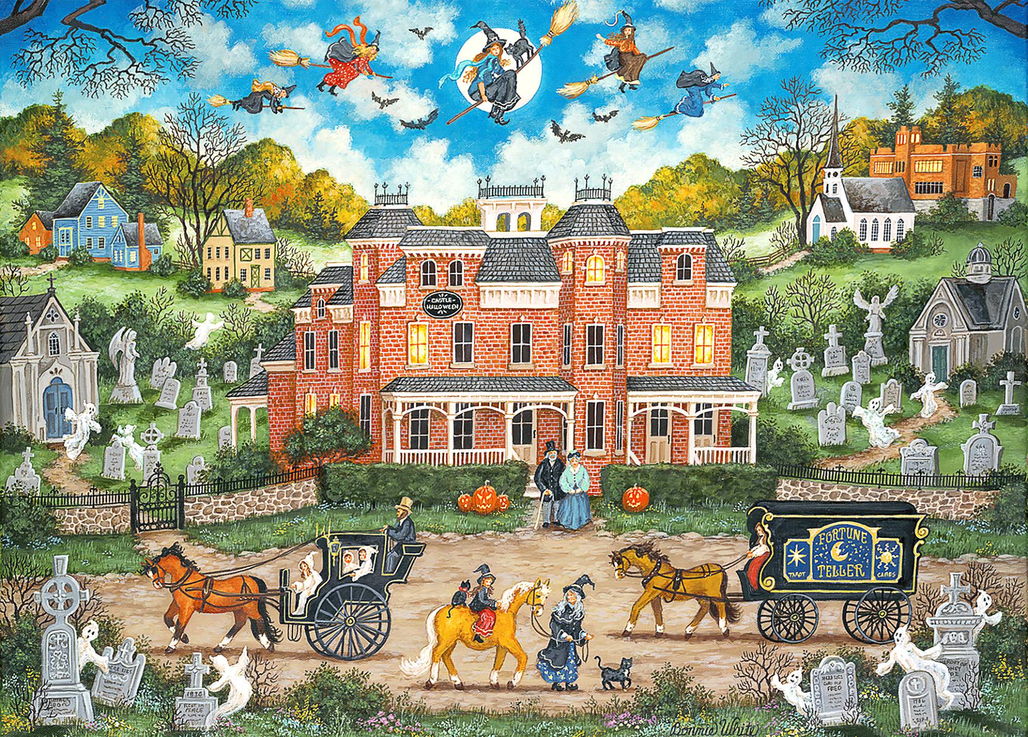 Solve Halloween Fright Night jigsaw puzzle online with 352 pieces