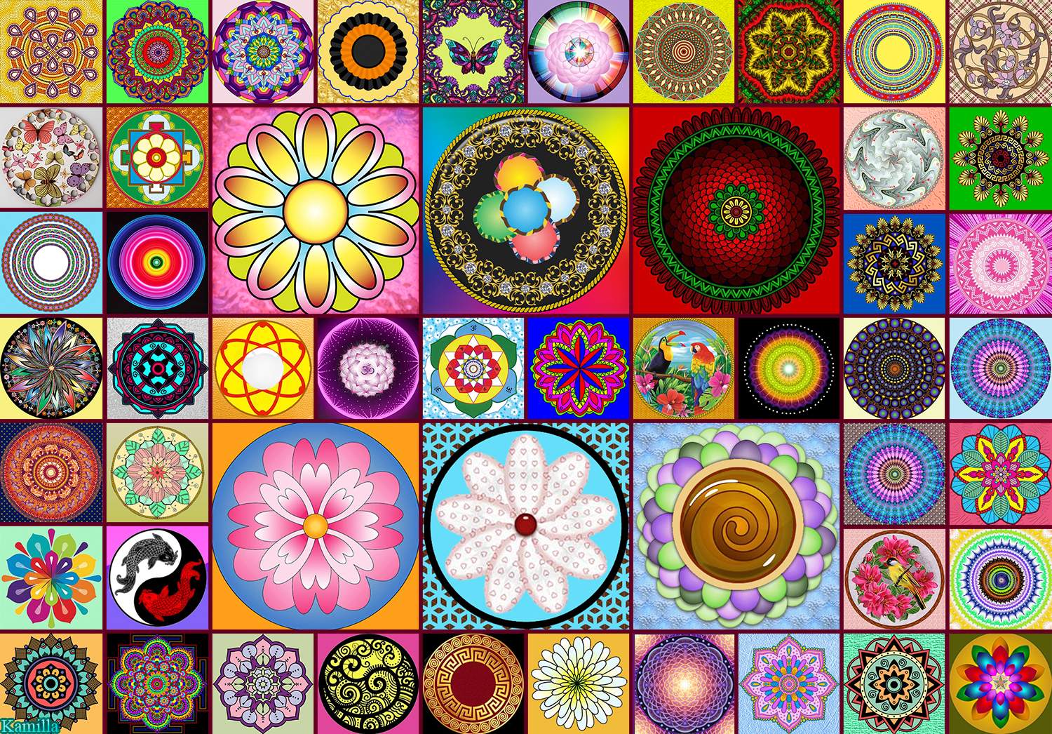 Solve Mandalas jigsaw puzzle online with 247 pieces