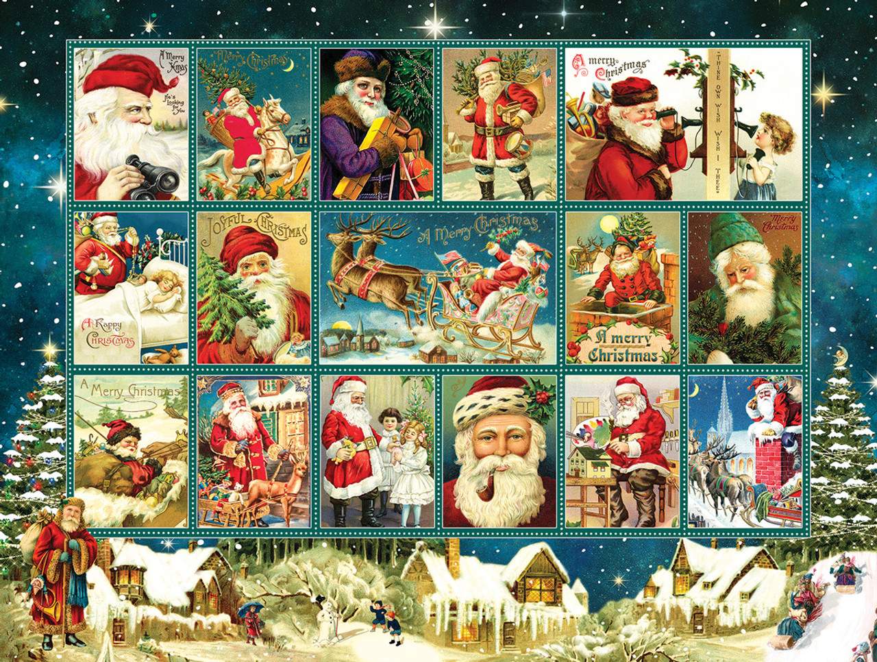 Solve Santas #1 jigsaw puzzle online with 88 pieces