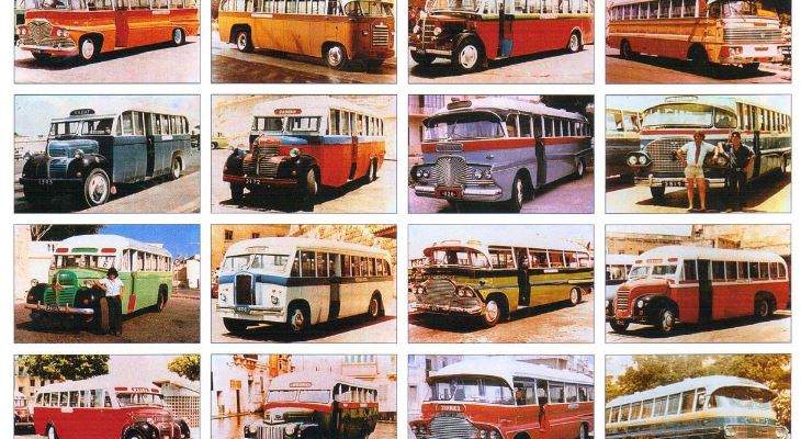 Solve Old Maltese Buses (1920's - 1973) jigsaw puzzle online with 45 pieces