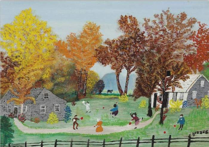 Solve Grandma Moses 12 jigsaw puzzle online with 70 pieces