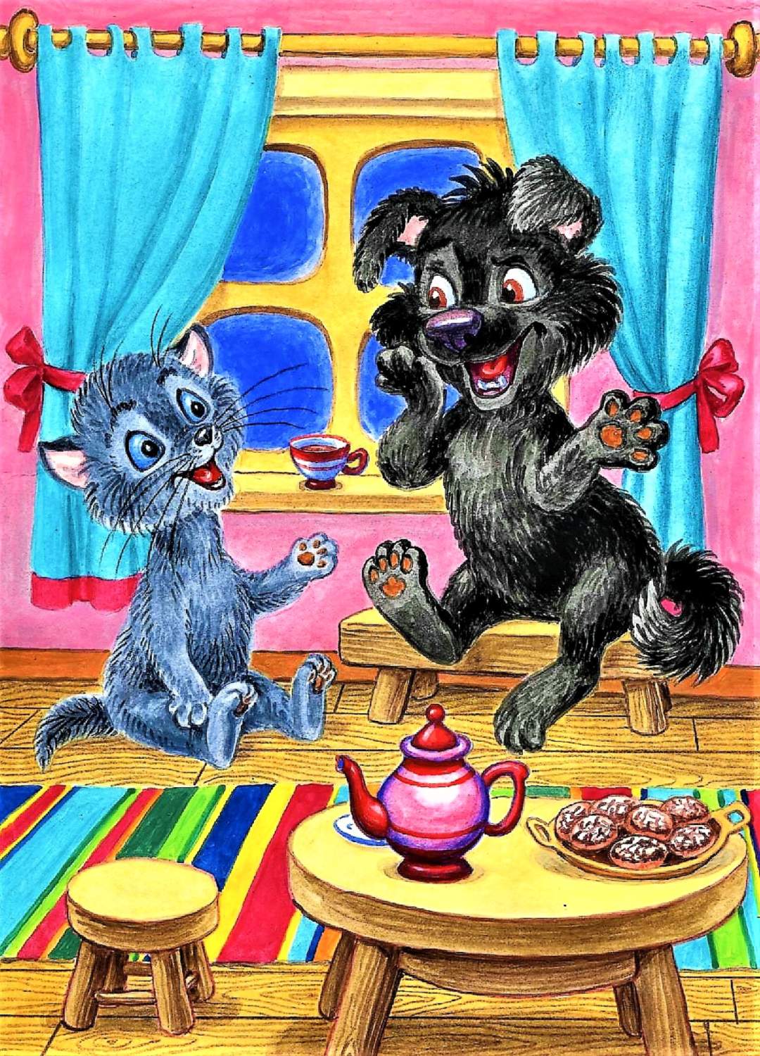 Solve Happy Companions jigsaw puzzle online with 140 pieces