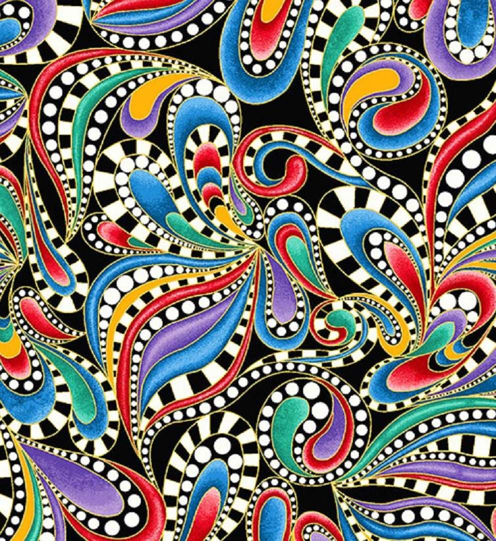 Solve Paisley Blast jigsaw puzzle online with 90 pieces