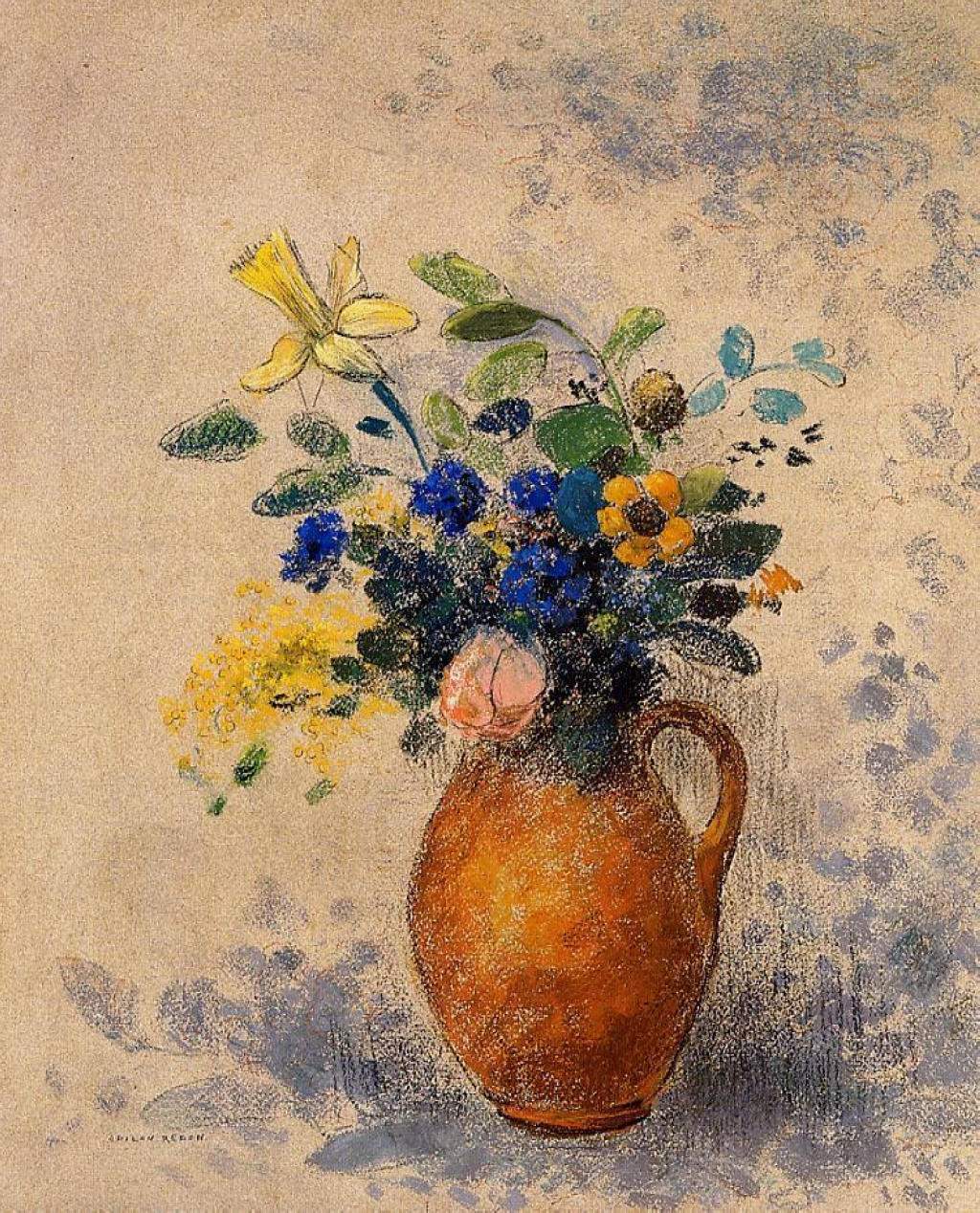Solve Vase of Flowers - Váza s květinami - 1908 jigsaw puzzle online ...
