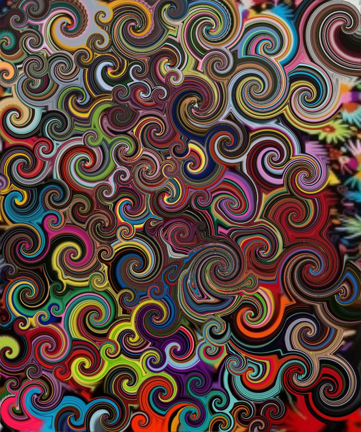 Solve Swirls jigsaw puzzle online with 154 pieces