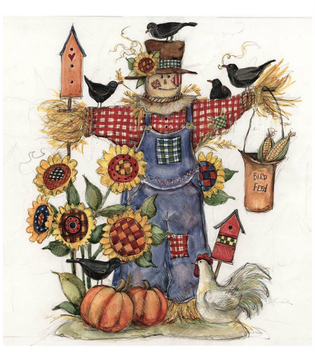 Solve Scarecrow jigsaw puzzle online with 255 pieces