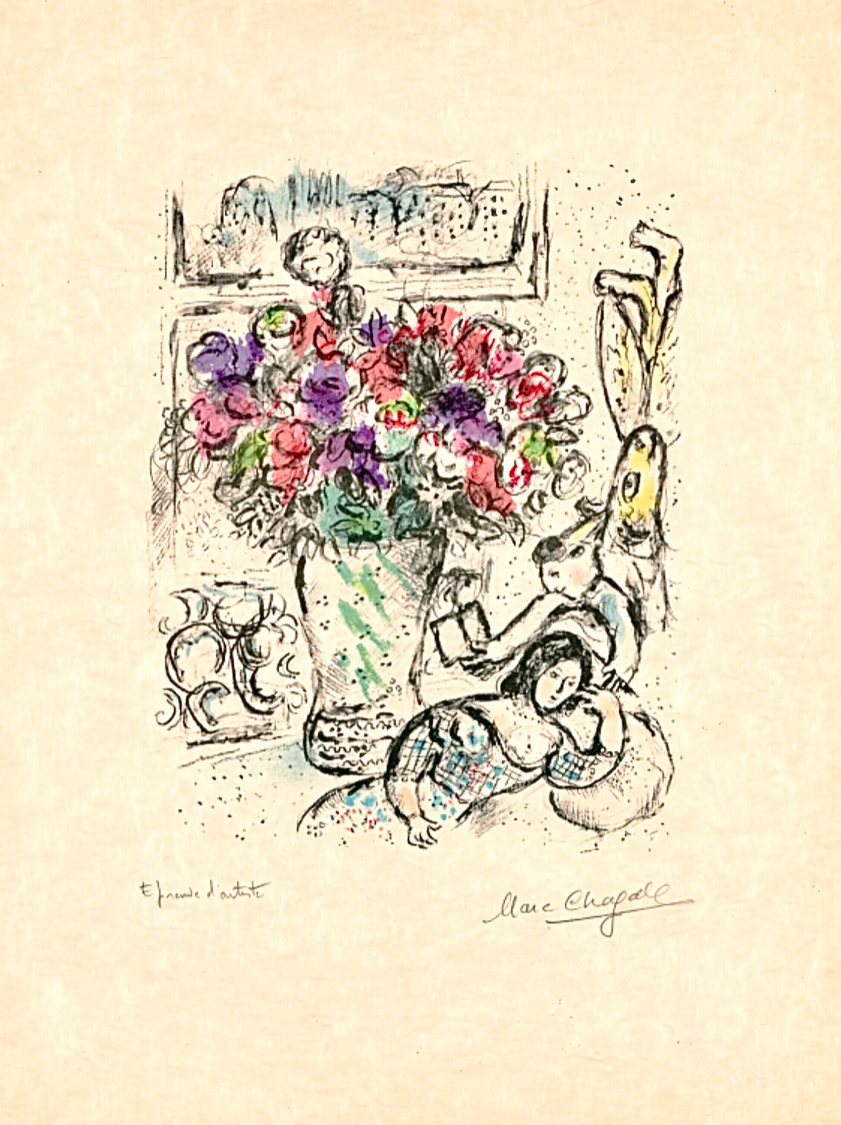 Jigsaw Puzzle | Les Anémones, 1974, Marc Chagall (1887-1985) | 63 ...