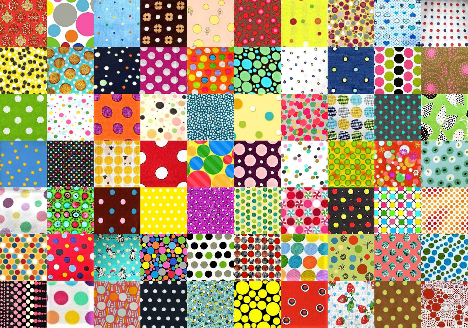Solve POLKA DOT PATCHWORK VII jigsaw puzzle online with 408 pieces
