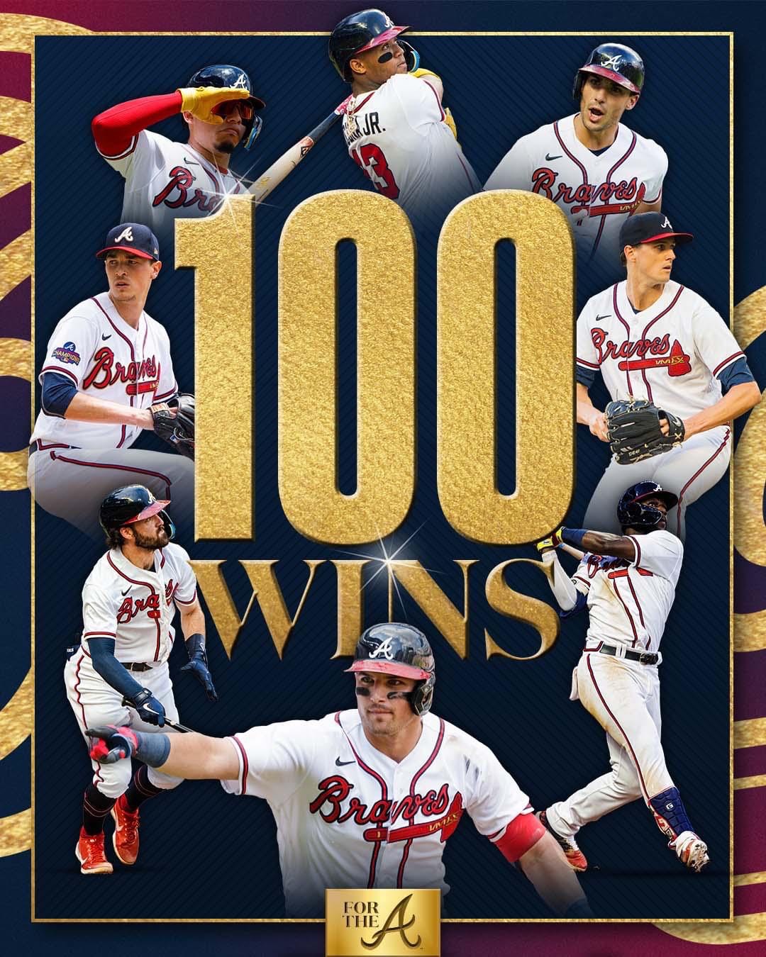 Solve Atlanta Braves 100 Wins jigsaw puzzle online with 154 pieces
