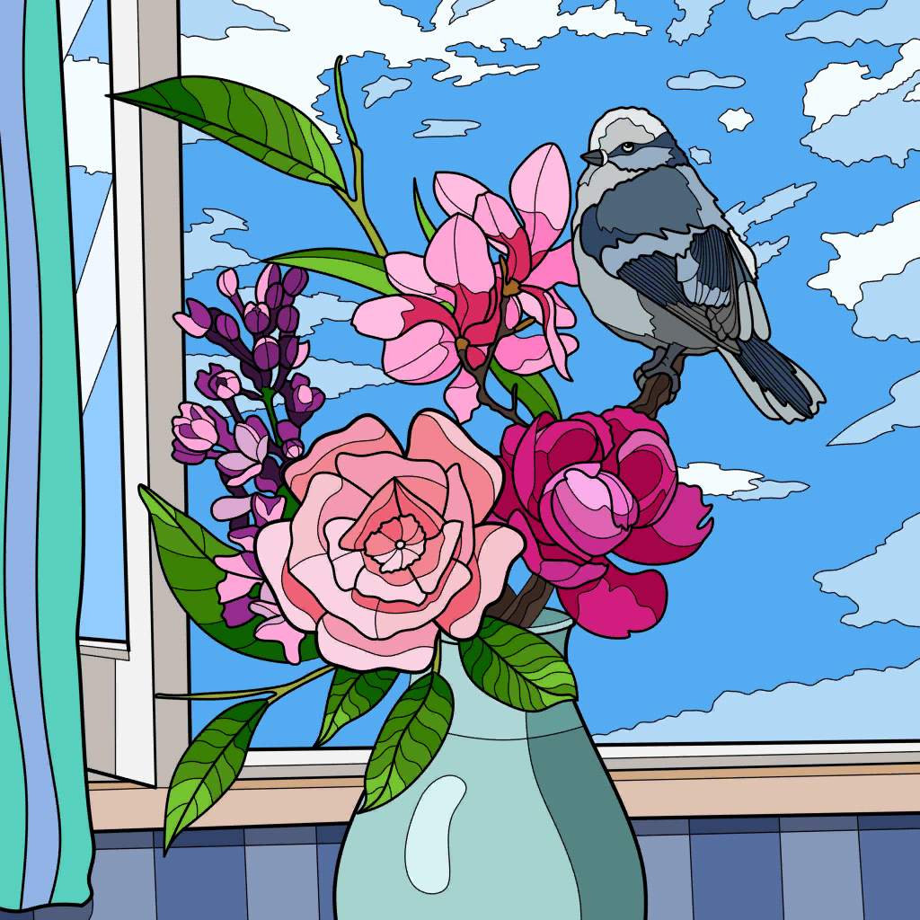 Solve Paint by numbers 81 jigsaw puzzle online with 49 pieces