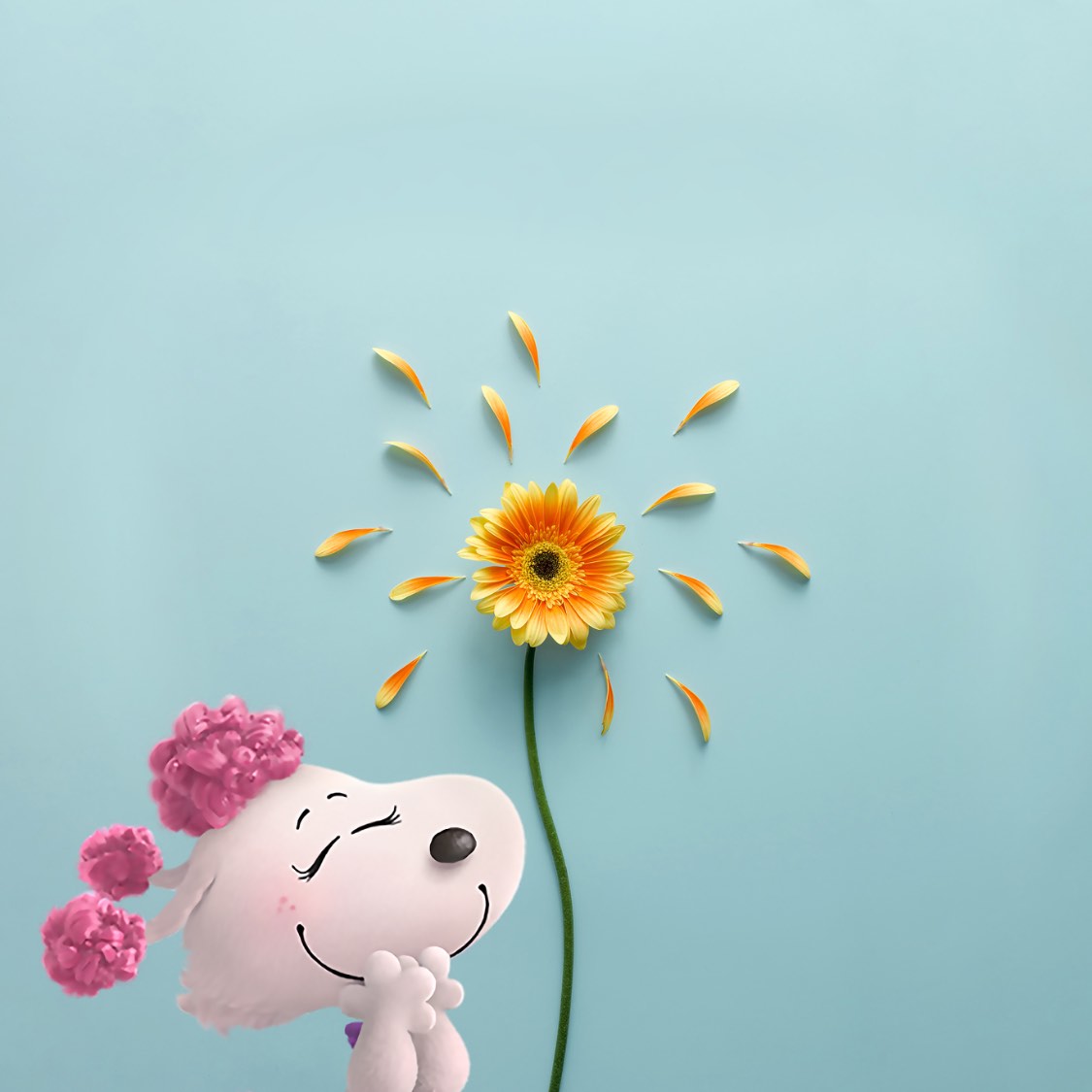 Solve Fifi's Sunflower jigsaw puzzle online with 81 pieces