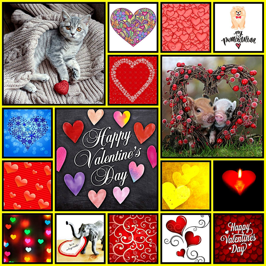 Solve Happy Valentine's Day jigsaw puzzle online with 81 pieces