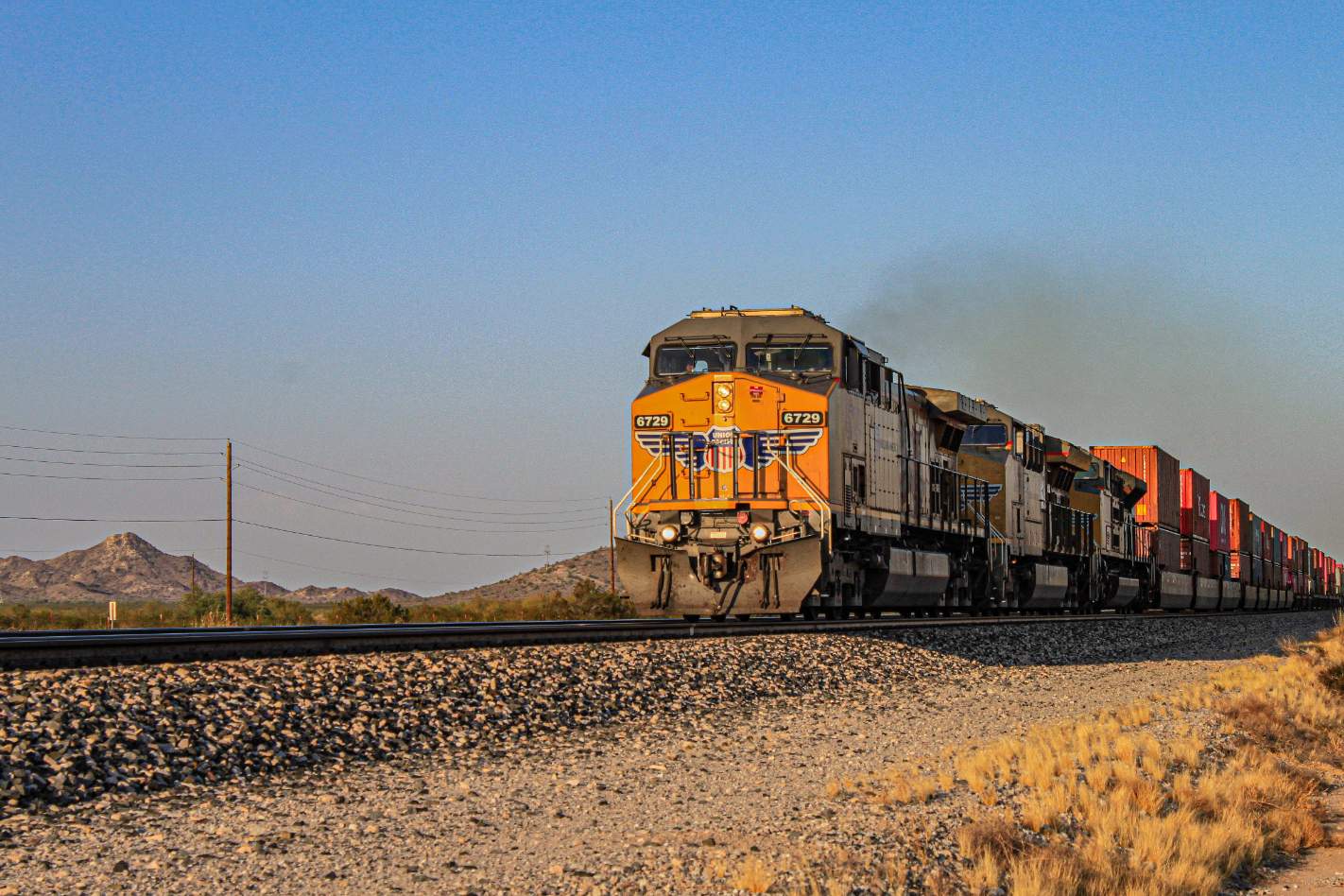 Solve UP 6729 West, Enid, AZ, 9-7-2020 jigsaw puzzle online with 35 pieces