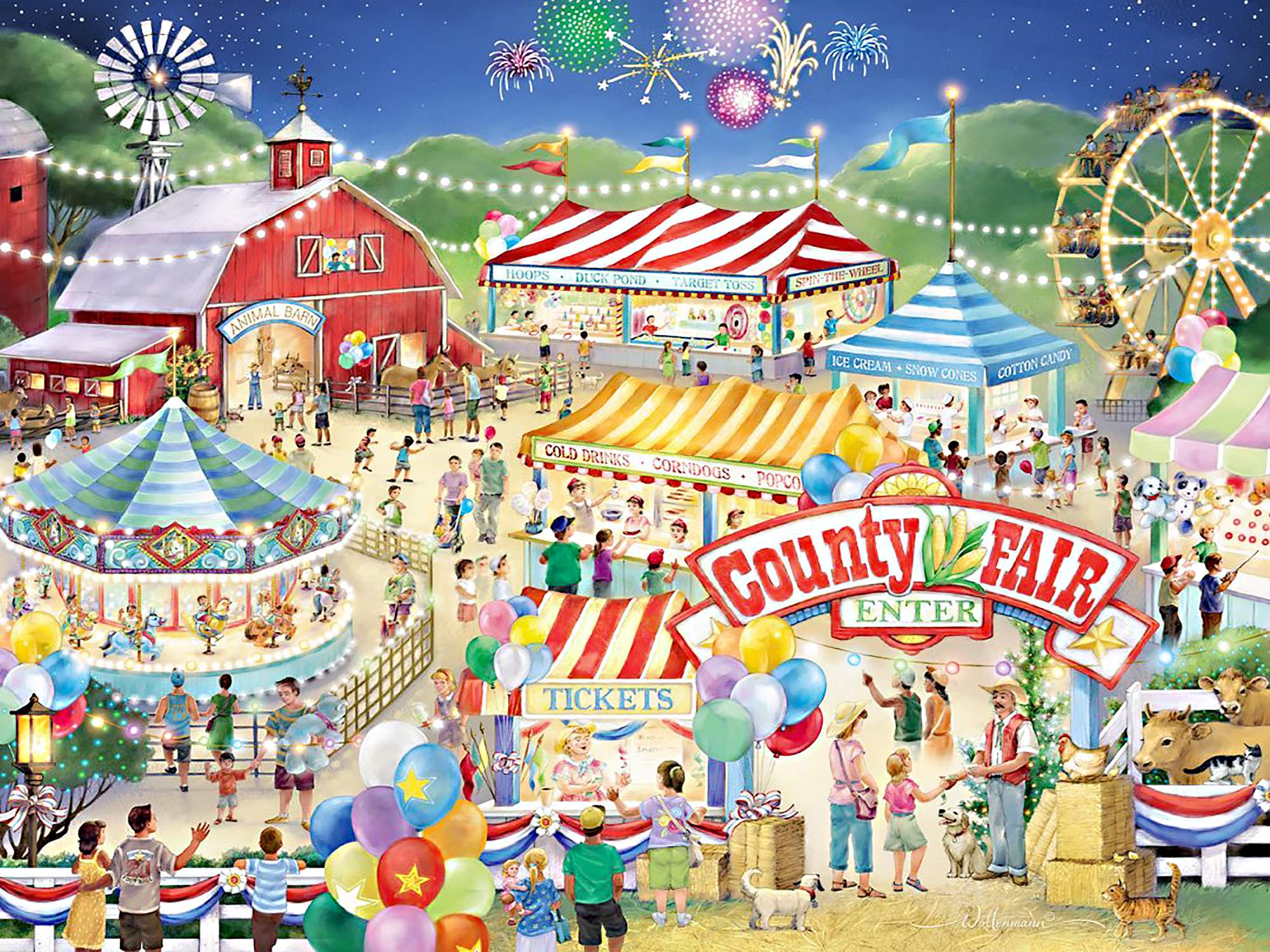 Solve County Fair jigsaw puzzle online with 300 pieces