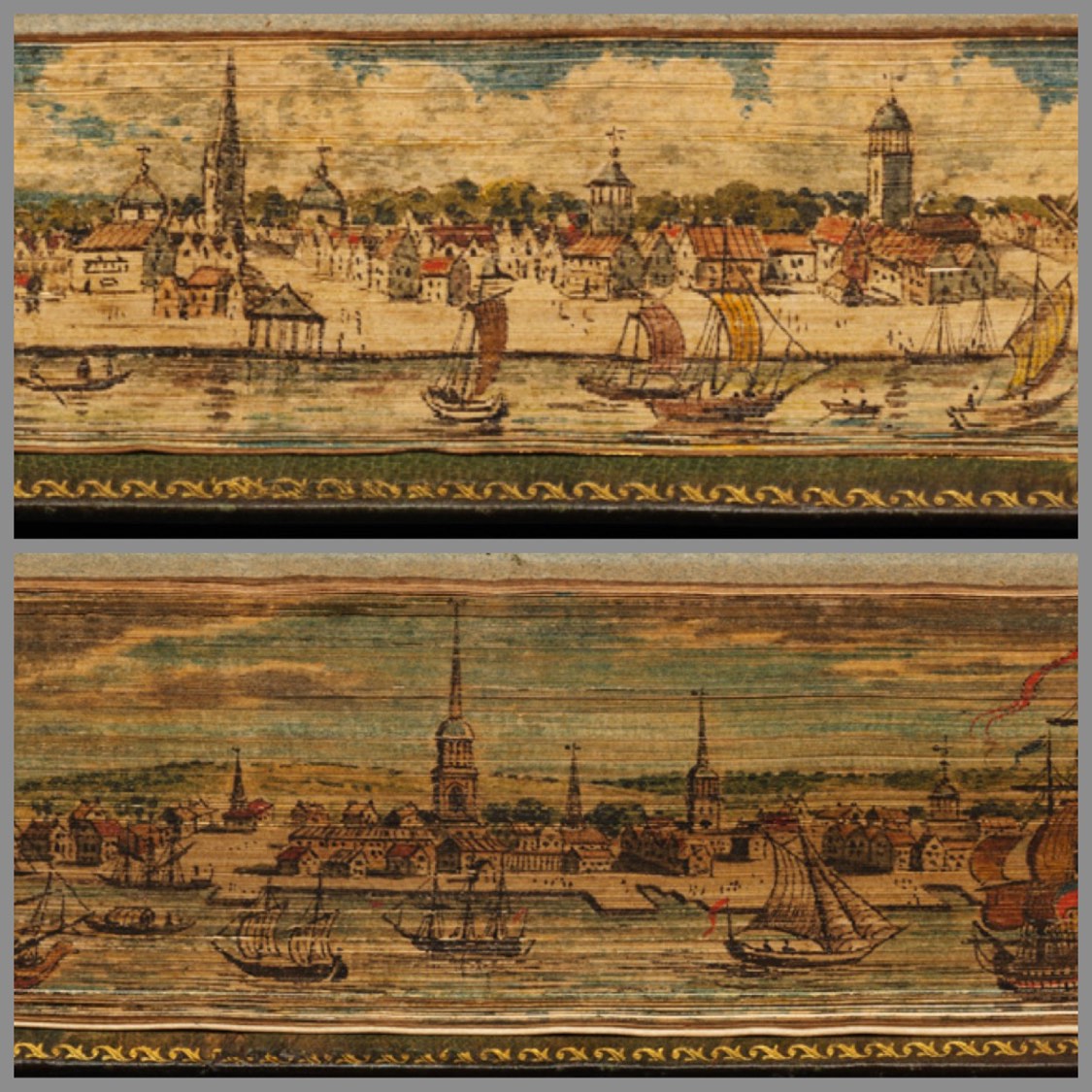 Solve Fore-edge Paintings of New York City, and Philadelphia, 1750 ...