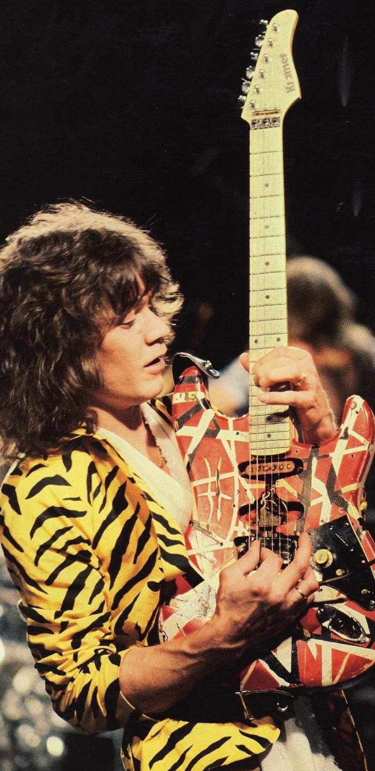Solve Eddie Van Halen Picture jigsaw puzzle online with 78 pieces