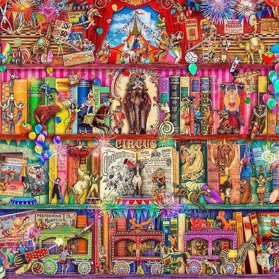Solve The Marvellous Circus jigsaw puzzle online with 36 pieces