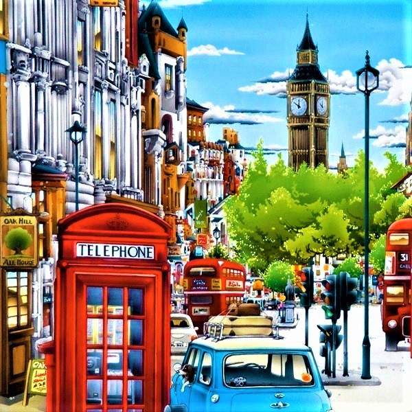 Solve London jigsaw puzzle online with 64 pieces