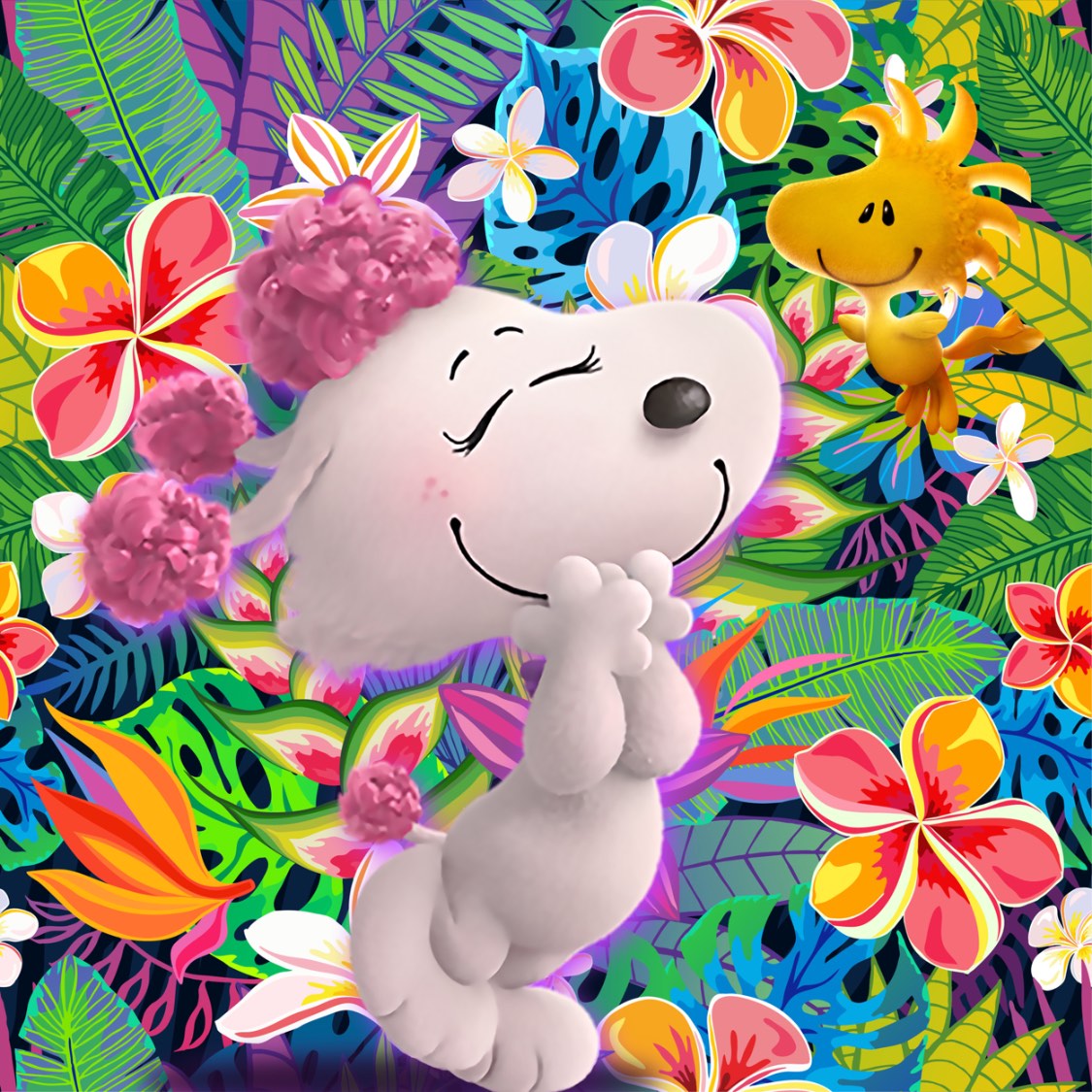 Solve Fifi and Woodstock jigsaw puzzle online with 64 pieces