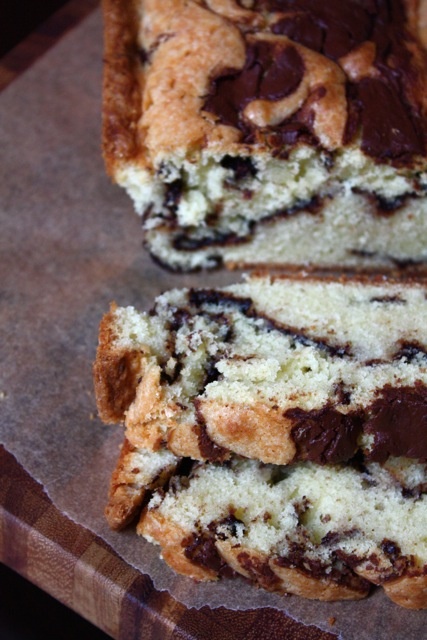 Solve Nutella Pound Cake jigsaw puzzle online with 96 pieces