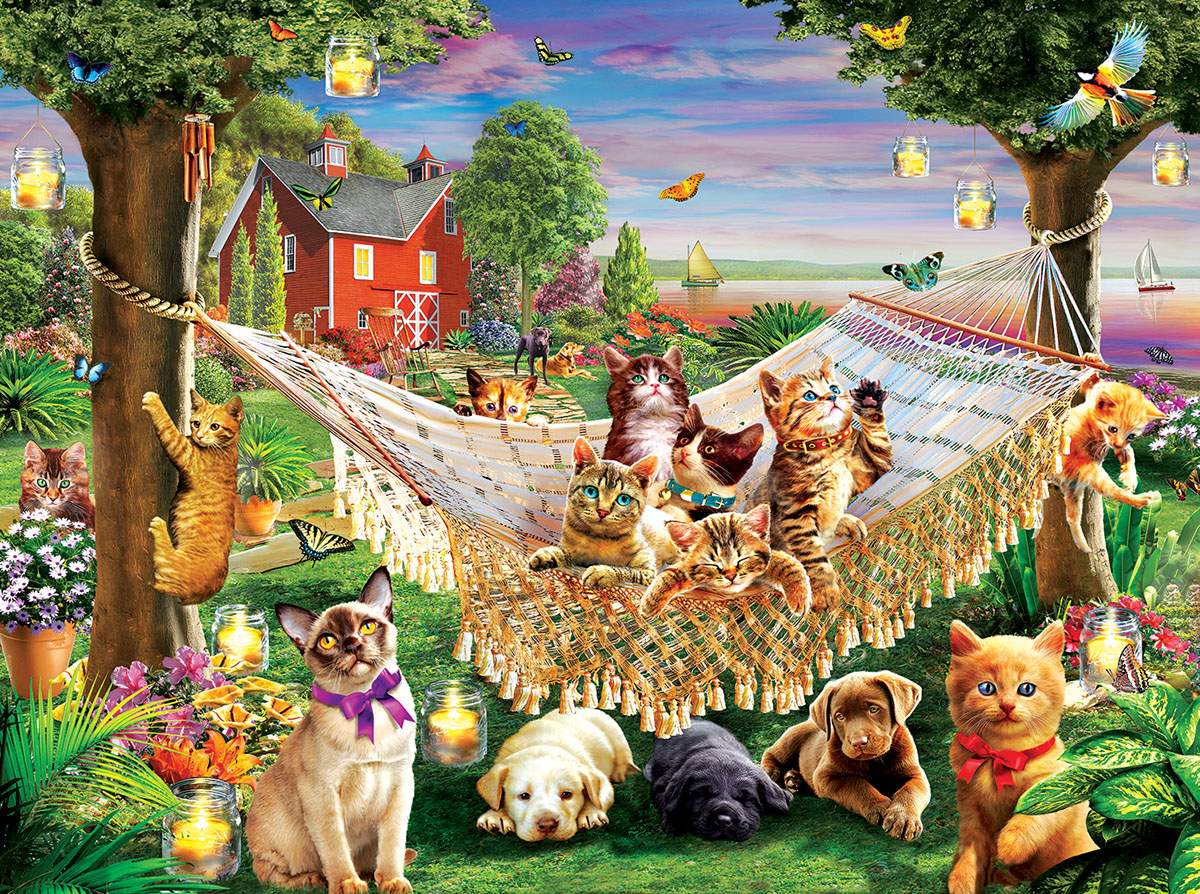 Solve Afternoon Siesta (Medium) jigsaw puzzle online with 99 pieces