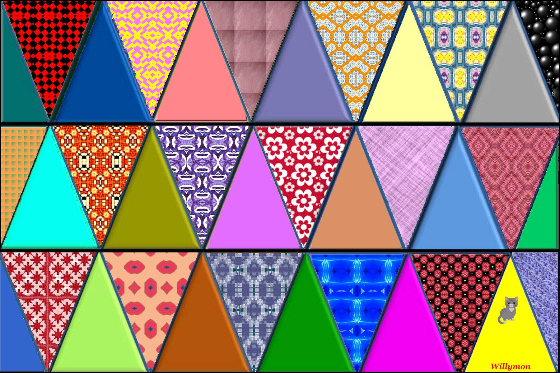 Solve triangles jigsaw puzzle online with 600 pieces