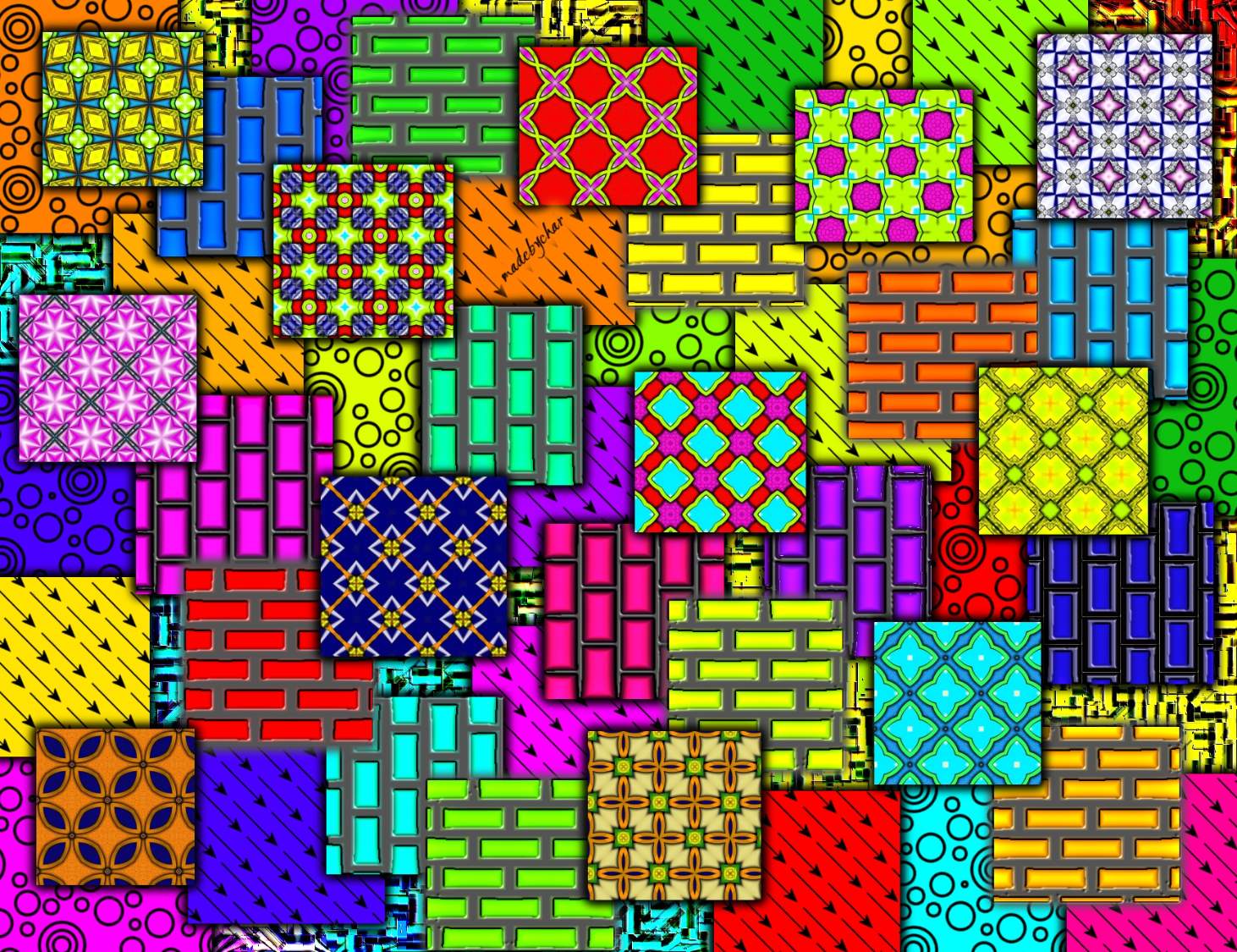 Solve Patterns old and brand new... jigsaw puzzle online with 99 pieces