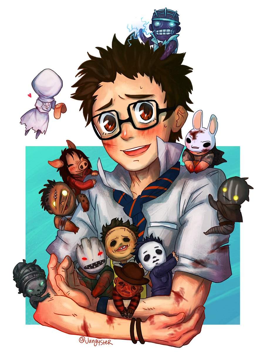 Solve Dead By Daylight Dwight & Chibi Killers jigsaw puzzle online with ...