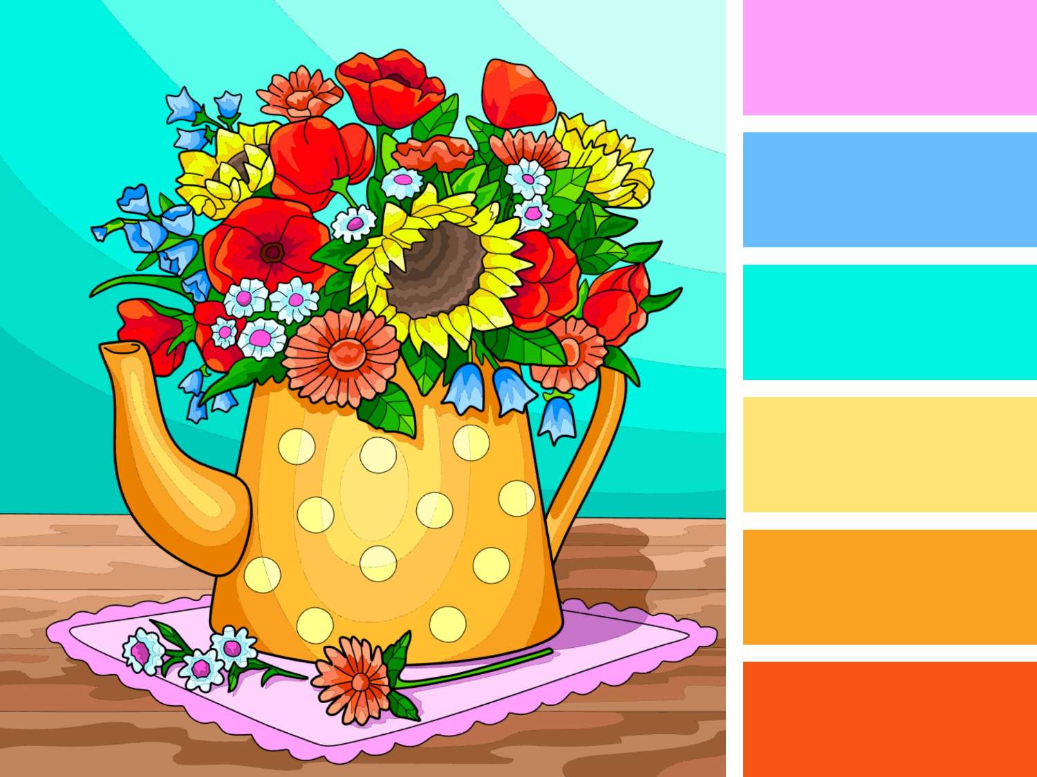 Jigsaw Puzzle | Color Palette 92 | 48 pieces | Jigidi