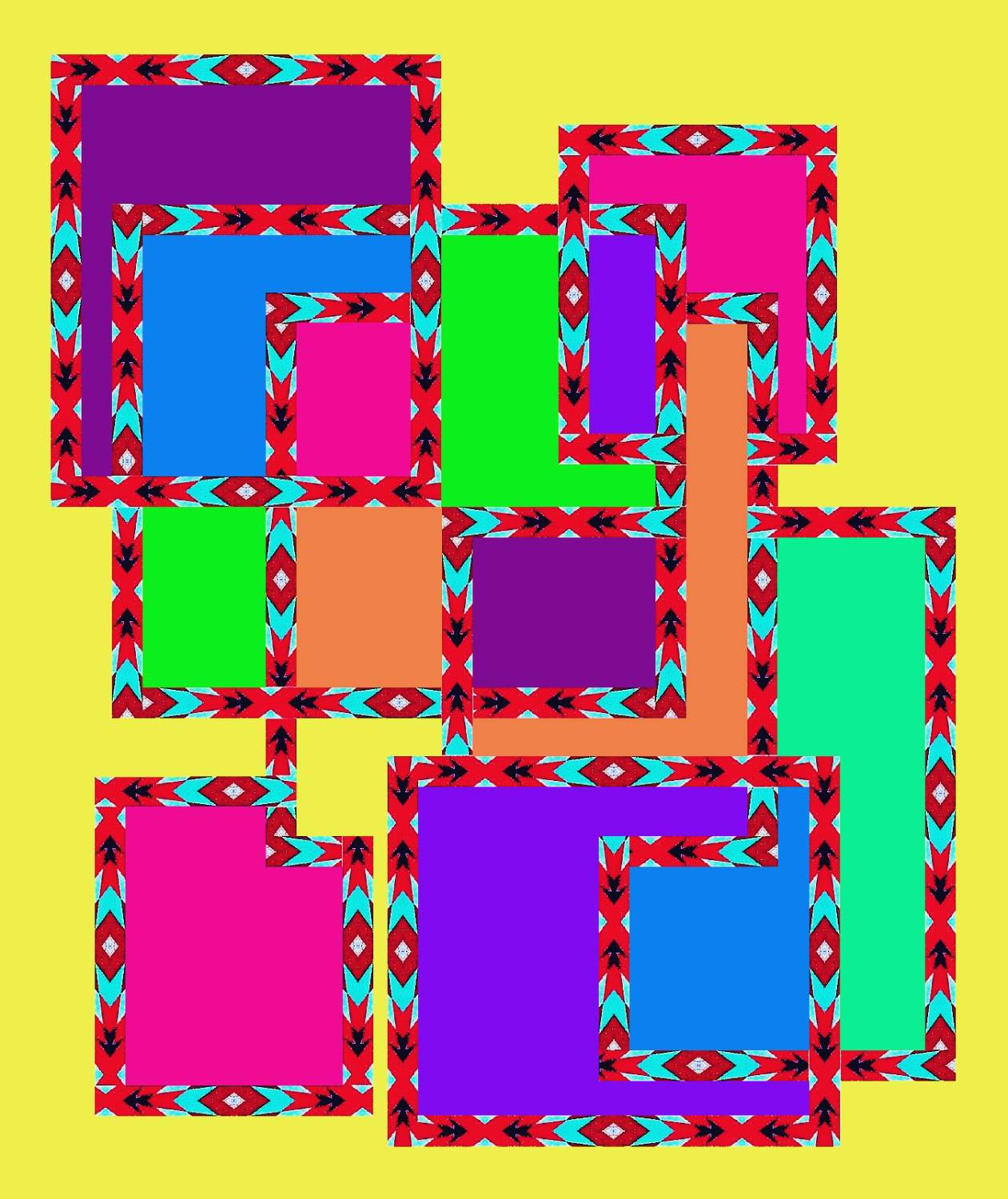 Solve Rectangle Art 4 jigsaw puzzle online with 120 pieces