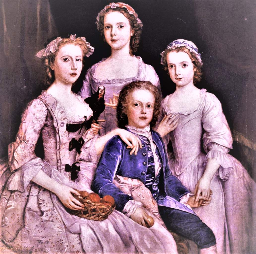 Solve Portrait of Sir Edward Walpole's Children (1747) jigsaw puzzle ...