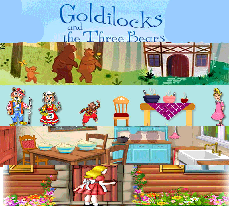 Solve Goldilocks jigsaw puzzle online with 90 pieces