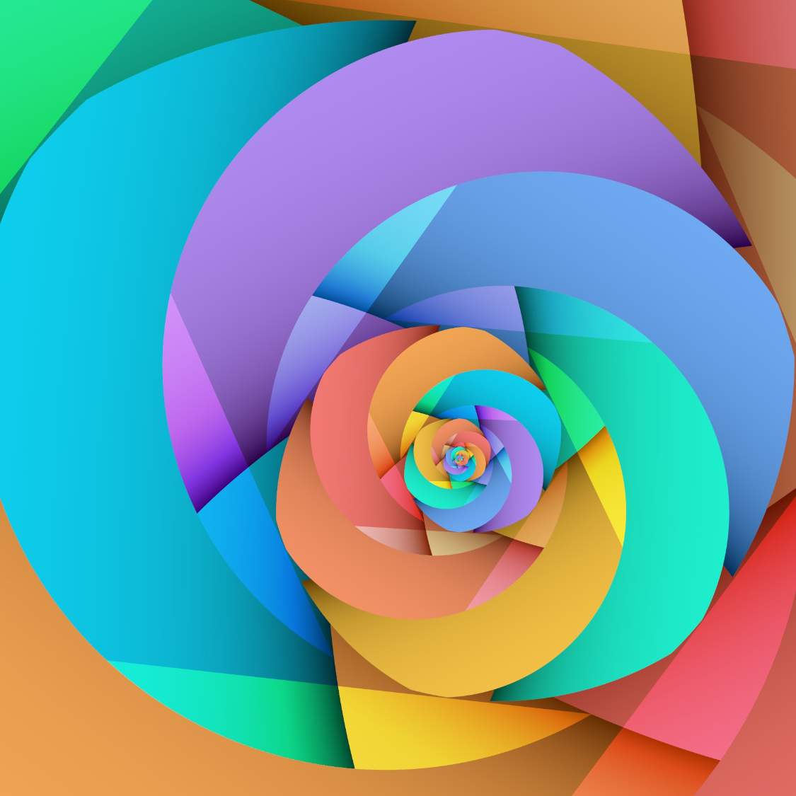 Solve Bright Spiral 27 jigsaw puzzle online with 81 pieces