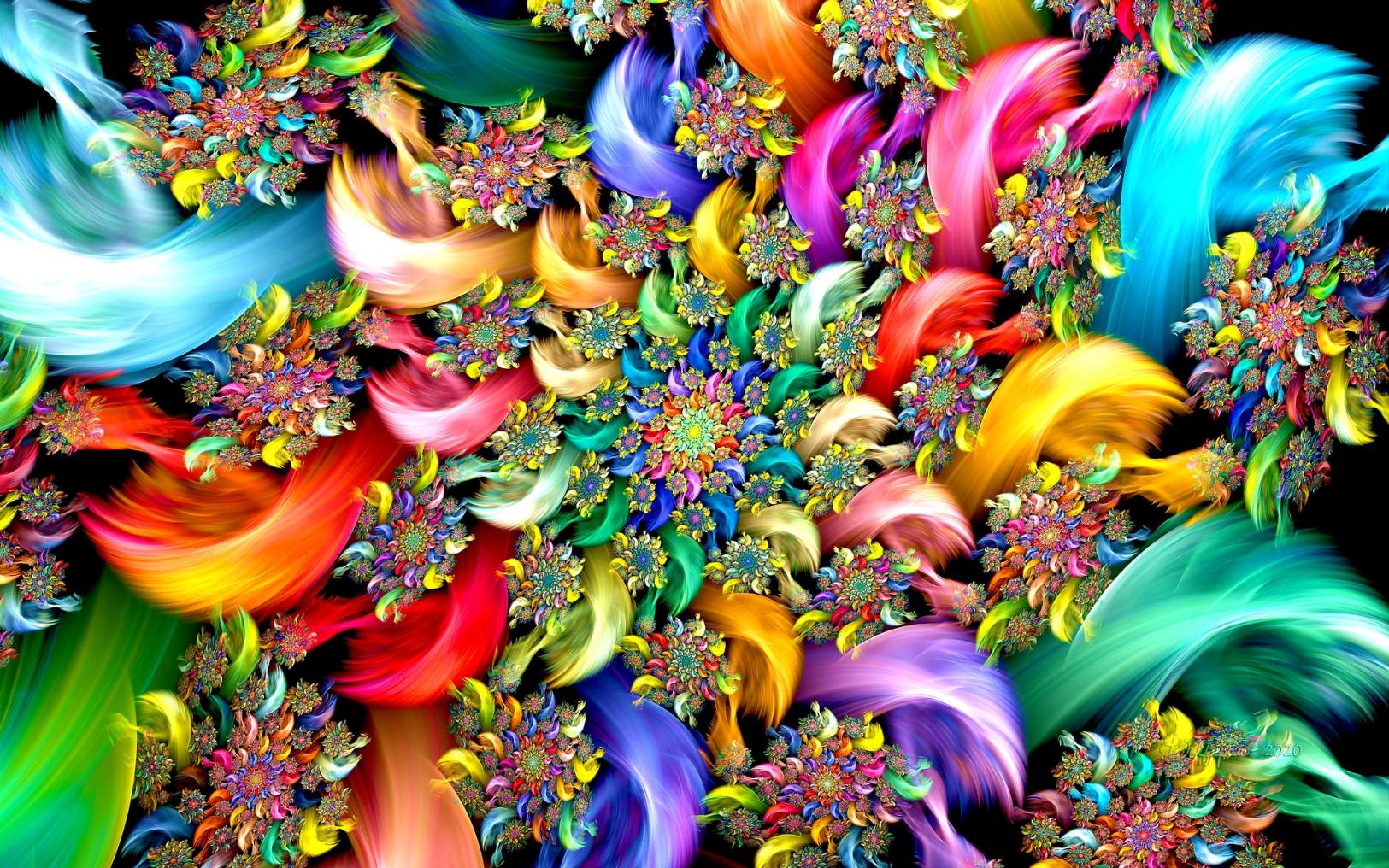 Solve Color Wheel Spiral jigsaw puzzle online with 104 pieces